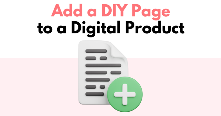 How to Add a DIY Page to a Digital Product – PageWheel