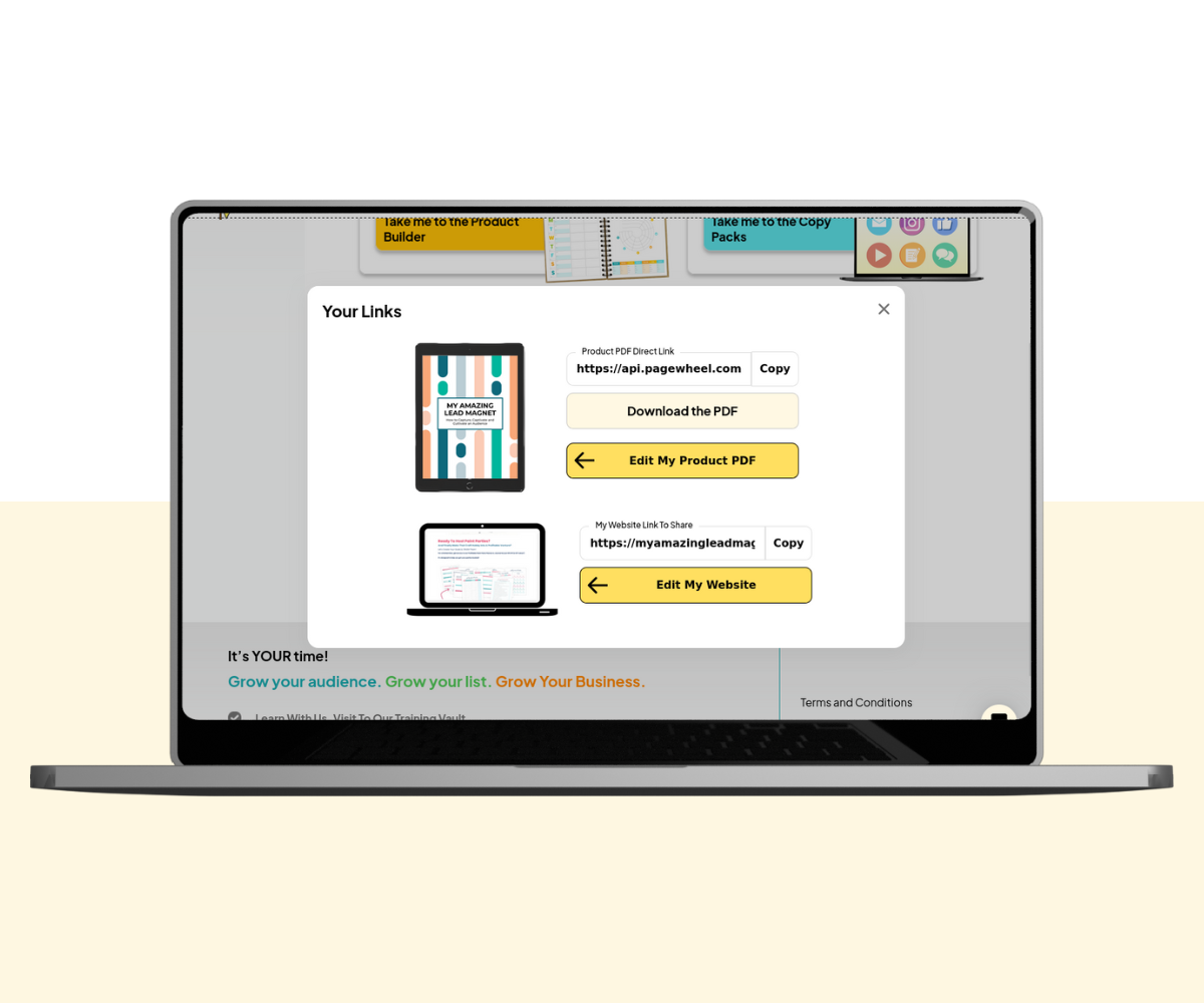 How to Find the Links to Your Digital Product & Website – PageWheel