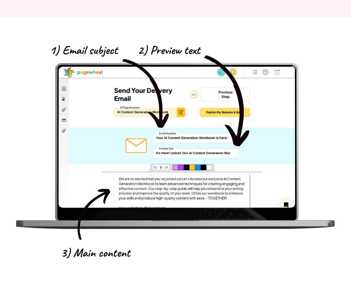 How to Edit Your Delivery Email – PageWheel